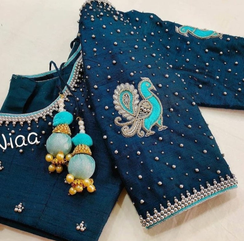 Maggam Work Blouse | Saree Blouse With Handmade Embroidery | Wedding ...