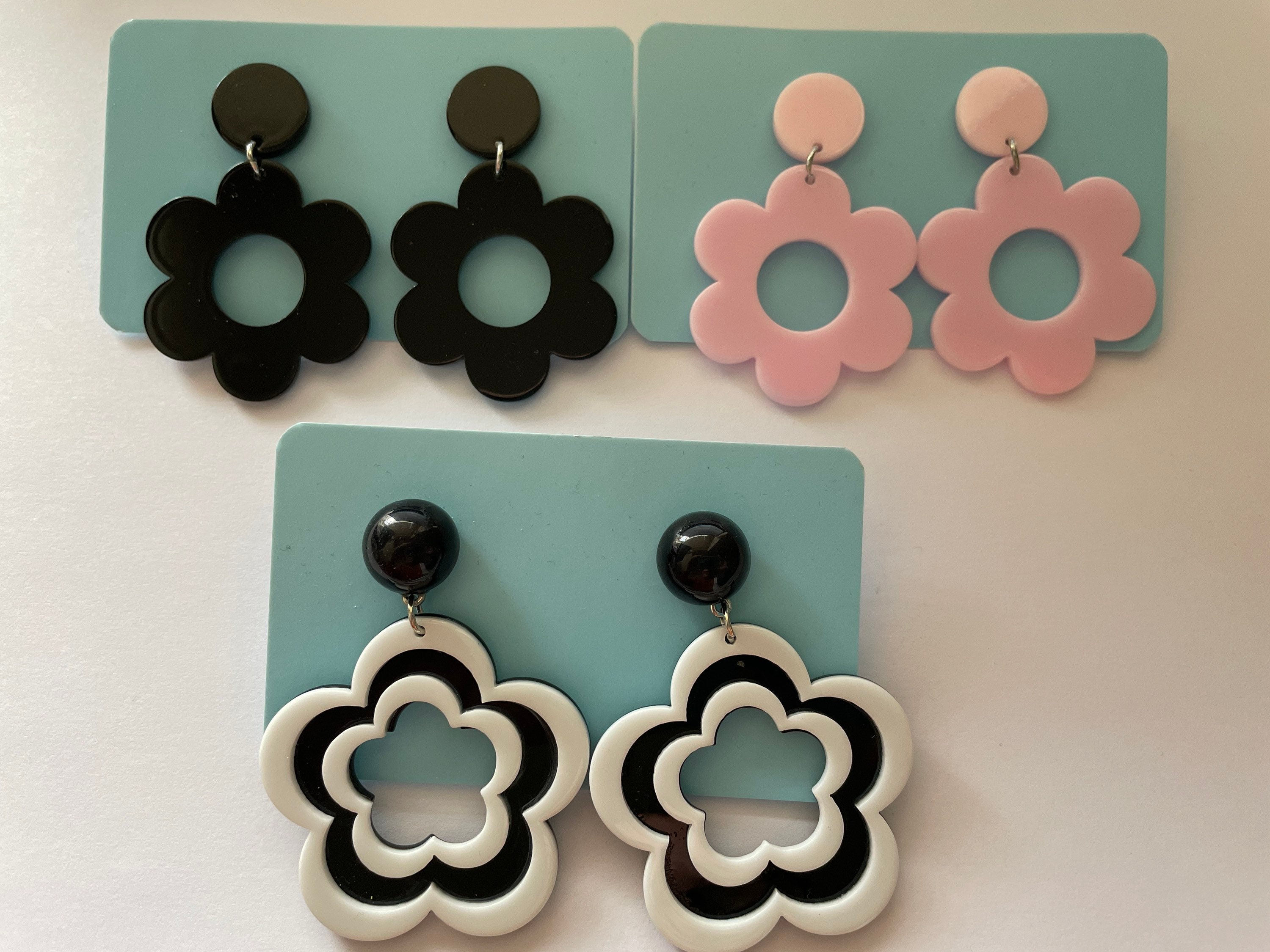 Flower Power Earrings Mary Quant Daisy Gifts for Her Retro | Etsy