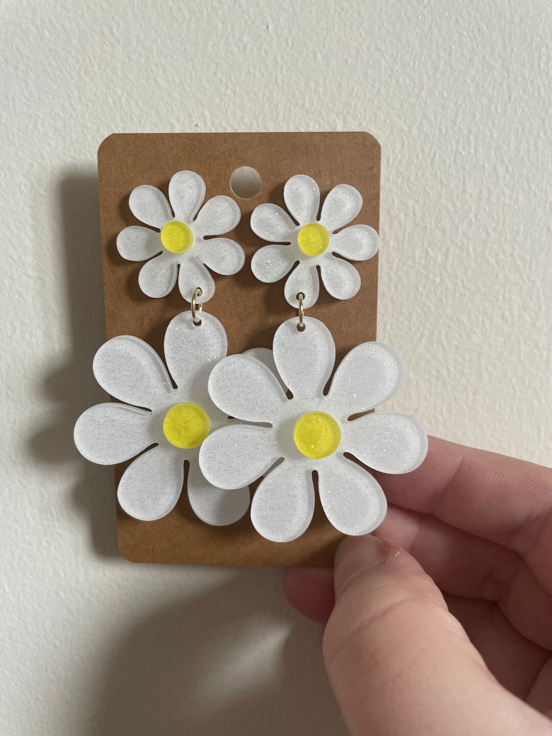 Flower Power Earrings, Mary Quant Daisy, Gifts for Her, Retro Earrings ...