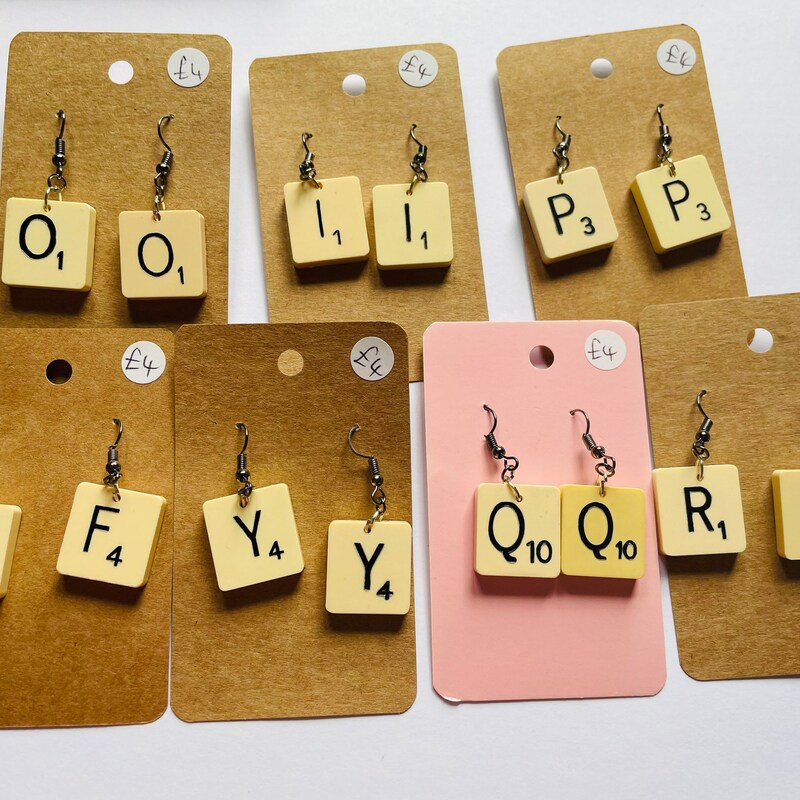 Scrabble Necklace - Etsy