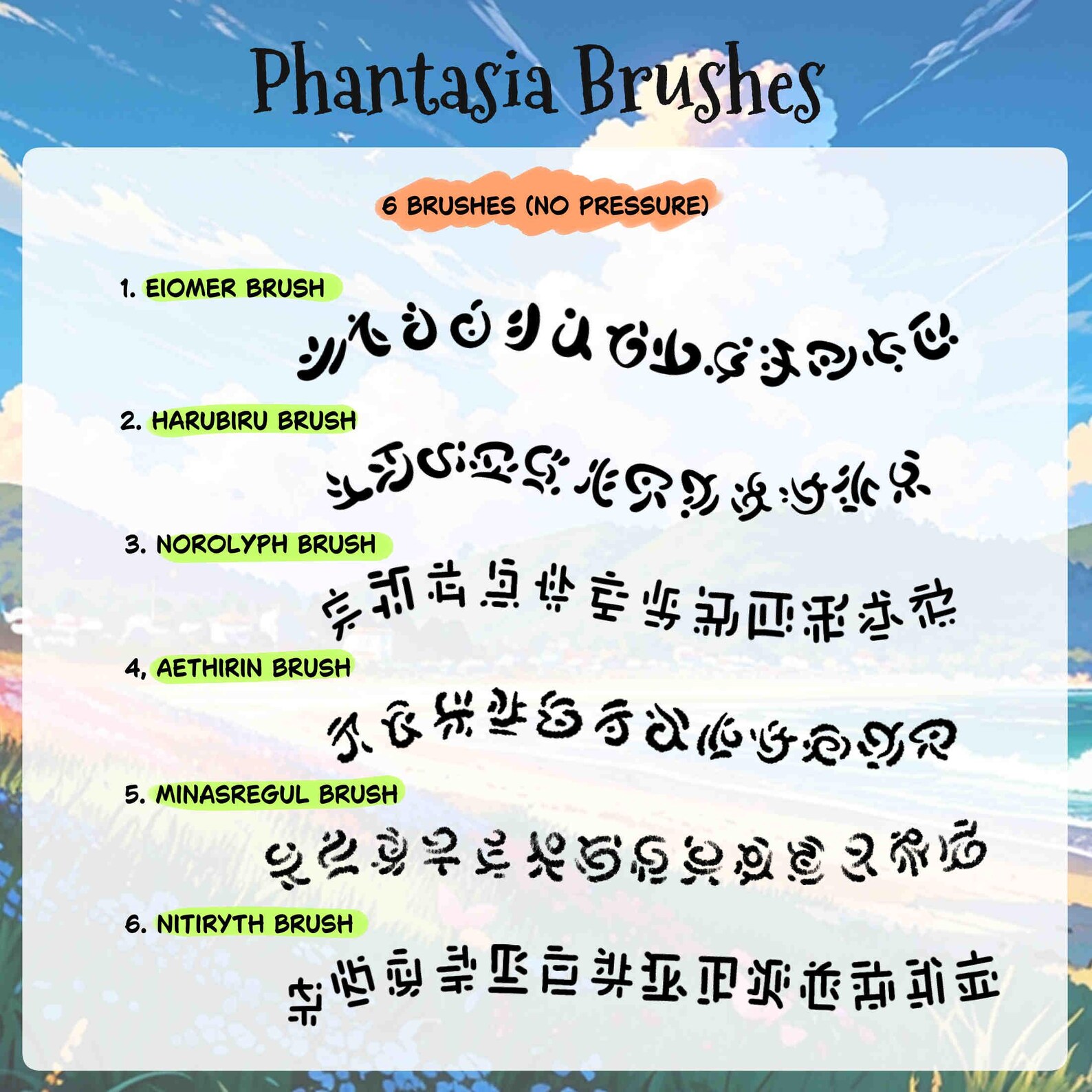 CLIP STUDIO PAINT Phantasia Brushset・magic Spell Brush・fantasy ...