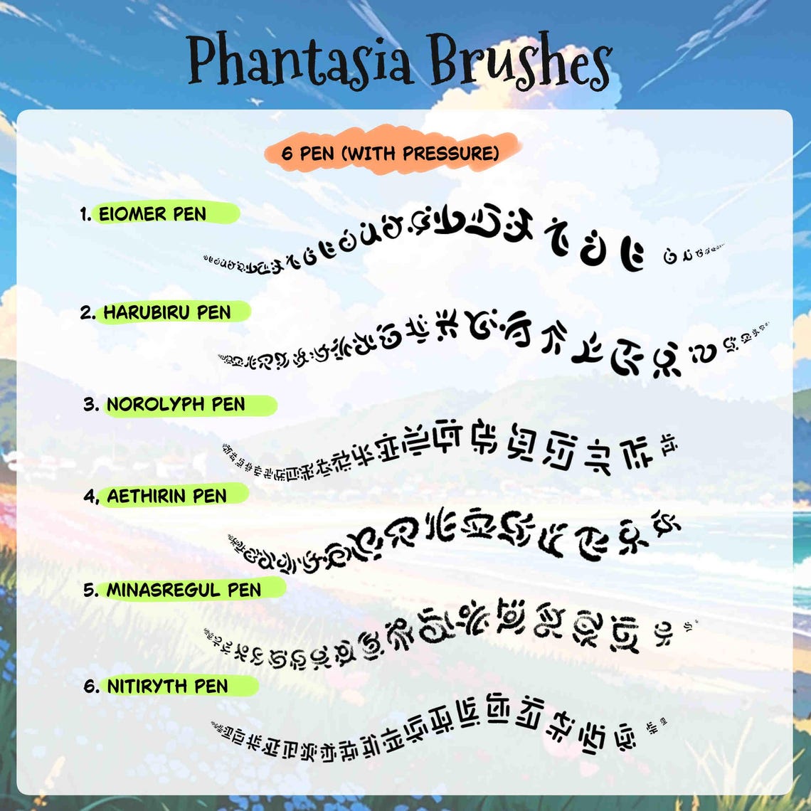 CLIP STUDIO PAINT Phantasia Brushset・magic Spell Brush・fantasy ...