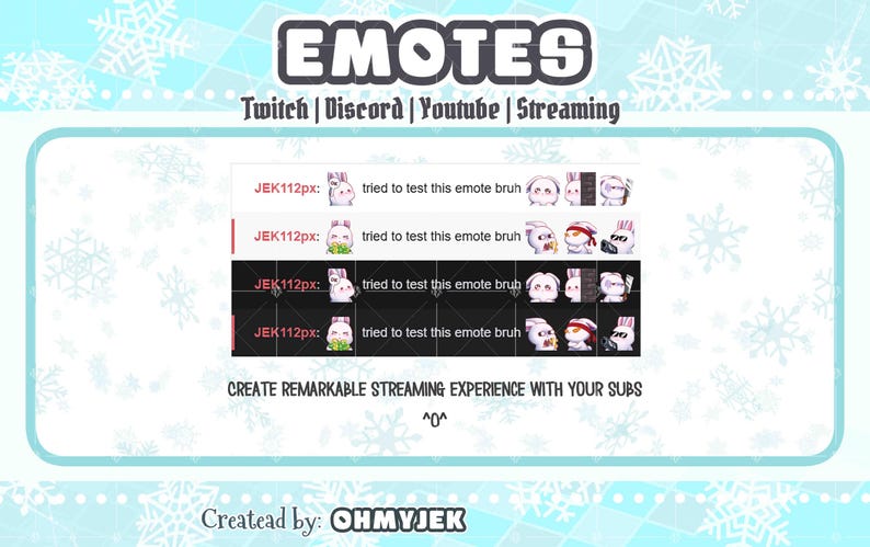 Chunky Bunny Emotes: White Rabbit Emoji Pack (digital Download) - Etsy