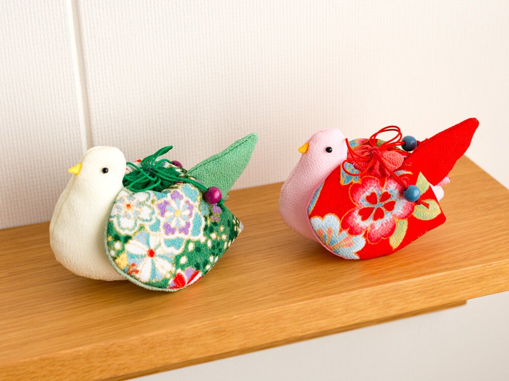 Japanese Hand-made Traditional Chirimen Ornament / Custom Name - Etsy