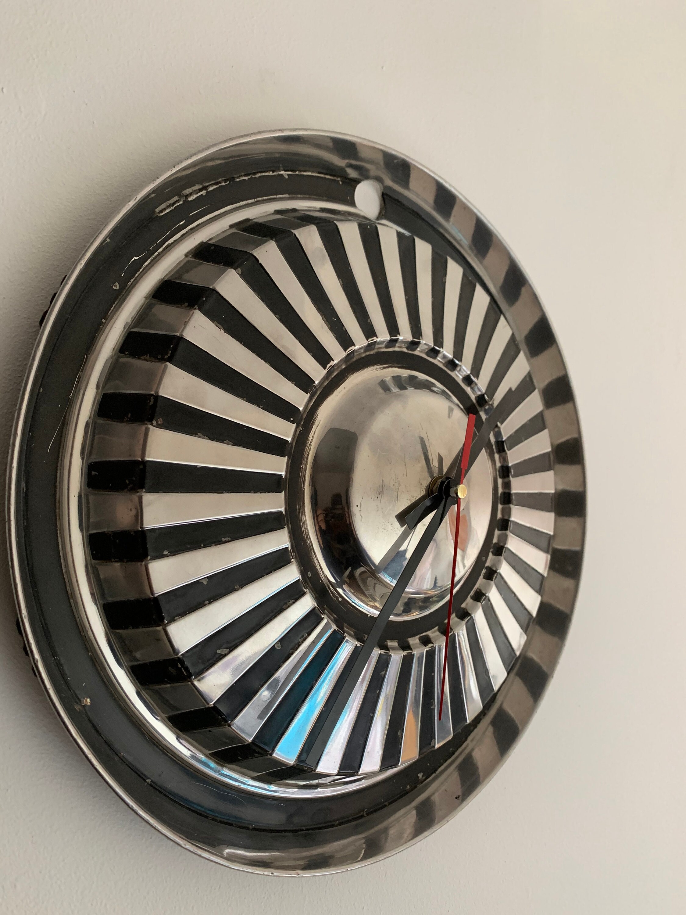 Wall Mounted Hillman Hubcap Clock - Etsy