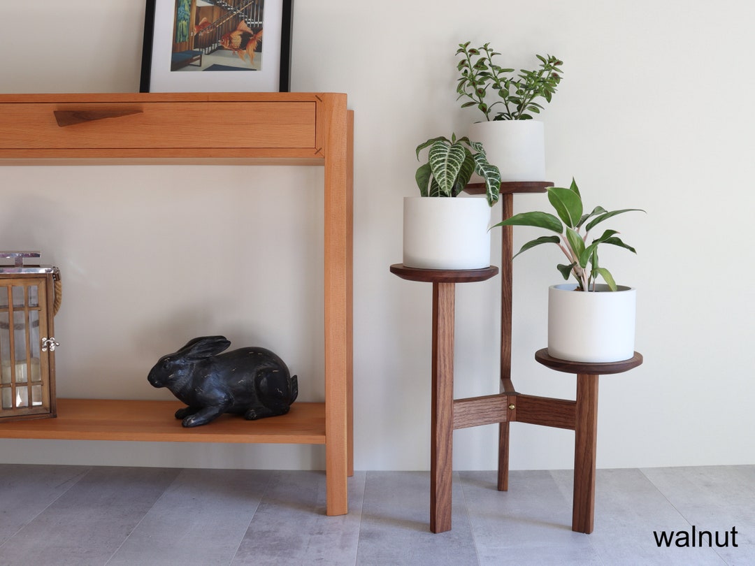 Plant Stand, Three Tier, Mid Century Modern Style, Handmade in Canada ...