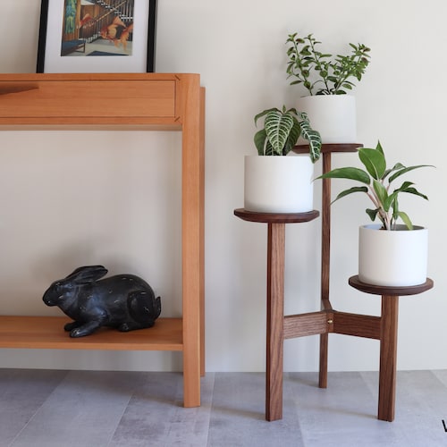 Plant Stand Mid-century Modern Retro Plant Stand Handmade - Etsy