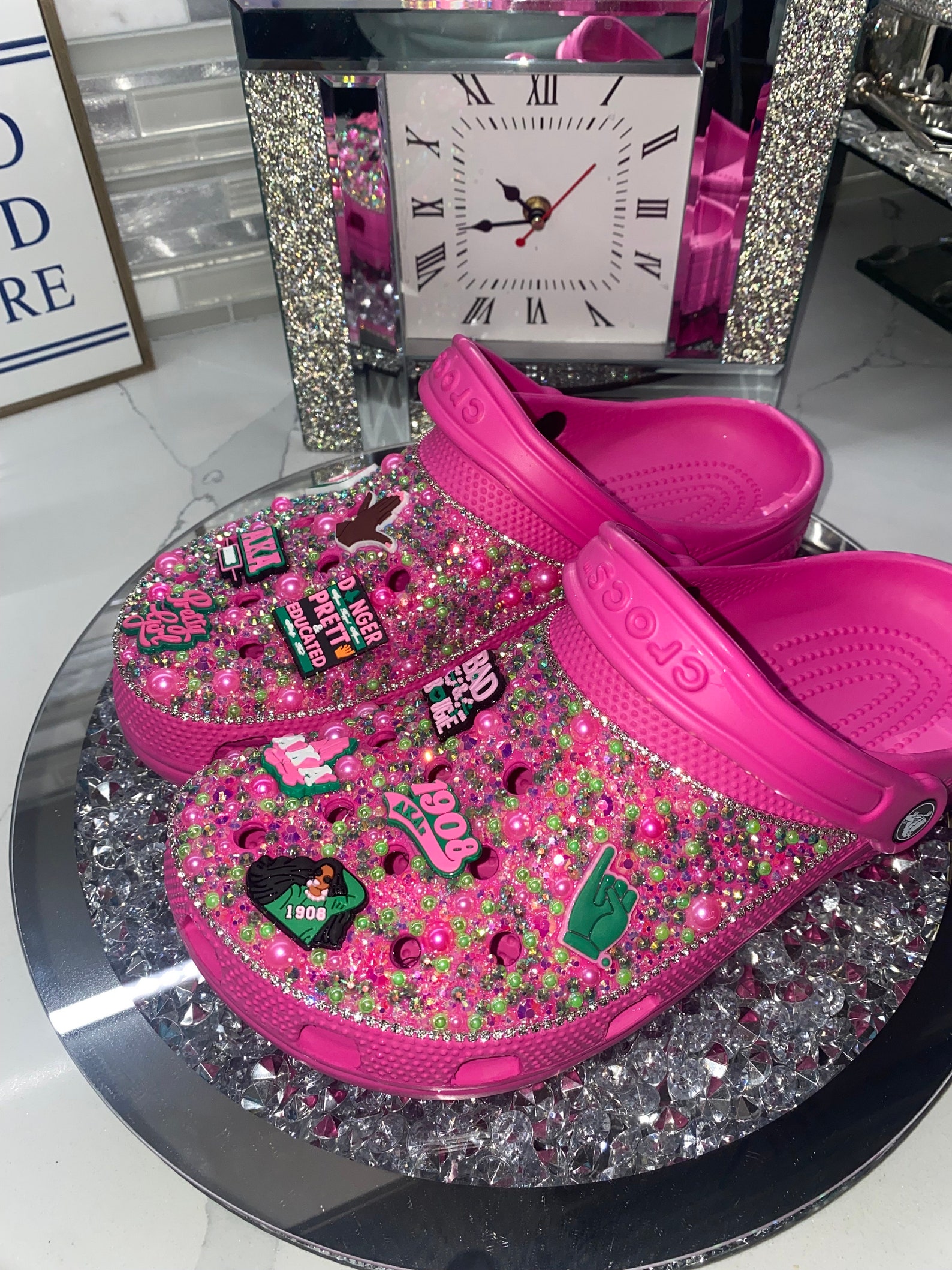 Alpha Kappa Alpha Crocs - Etsy