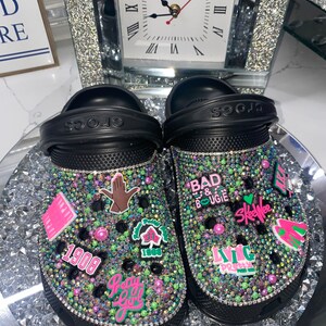 Alpha Kappa Alpha Crocs - Etsy