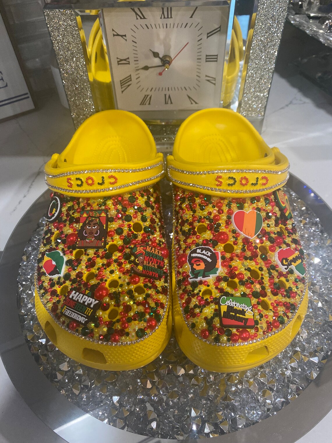 Black History Month Juneteenth Crocs - Etsy