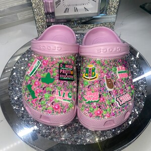 Alpha Kappa Alpha Crocs - Etsy
