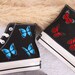 Custom Butterfly Converse, Painted Ombre Rainbow Sneakers, Butterflies ...