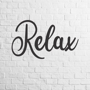 Relax Wood Sign, Relax, Wood Decoration, Relax Panel, Design, Room ...