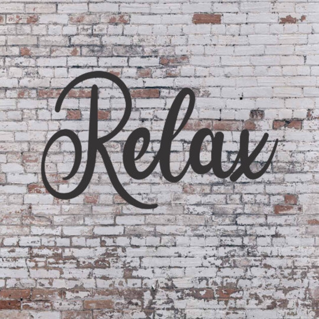 Relax Wood Sign, Relax, Wood Decoration, Relax Panel, Design, Room ...