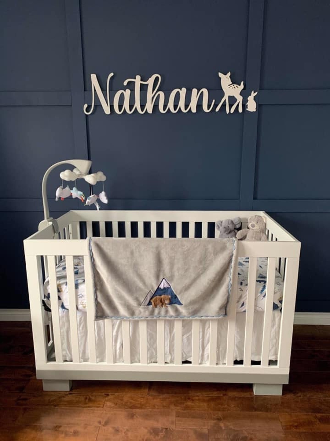 Custom Wood Name Sign, Crib Name, Boy or Girl Name, Personalized Name ...