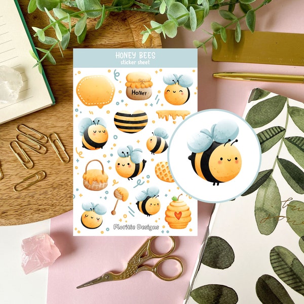 Bee Illustration - Etsy