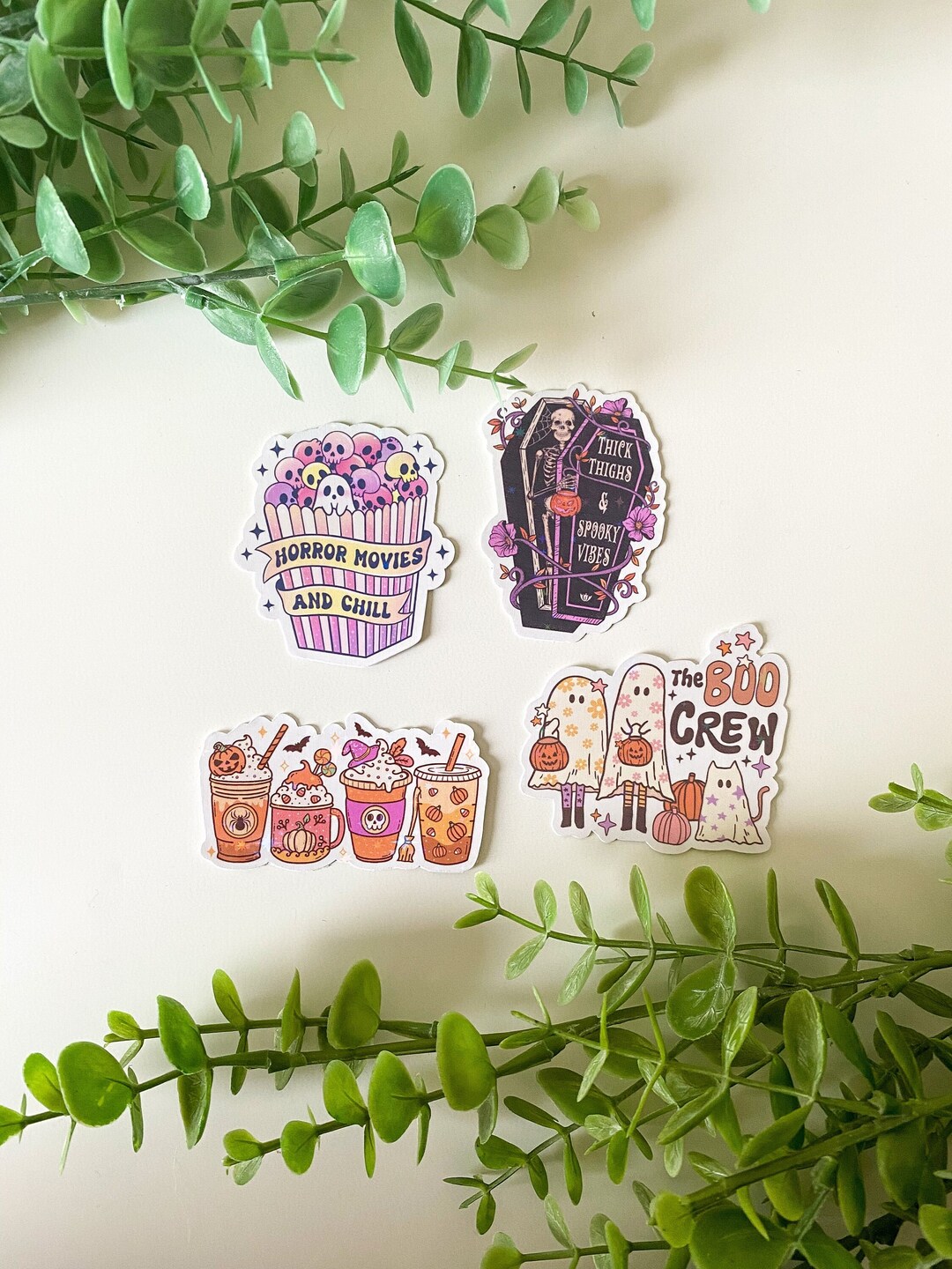 HALLOWEEN Holographic Stickers Waterproof Vinyl Sticker, Cute Halloween ...