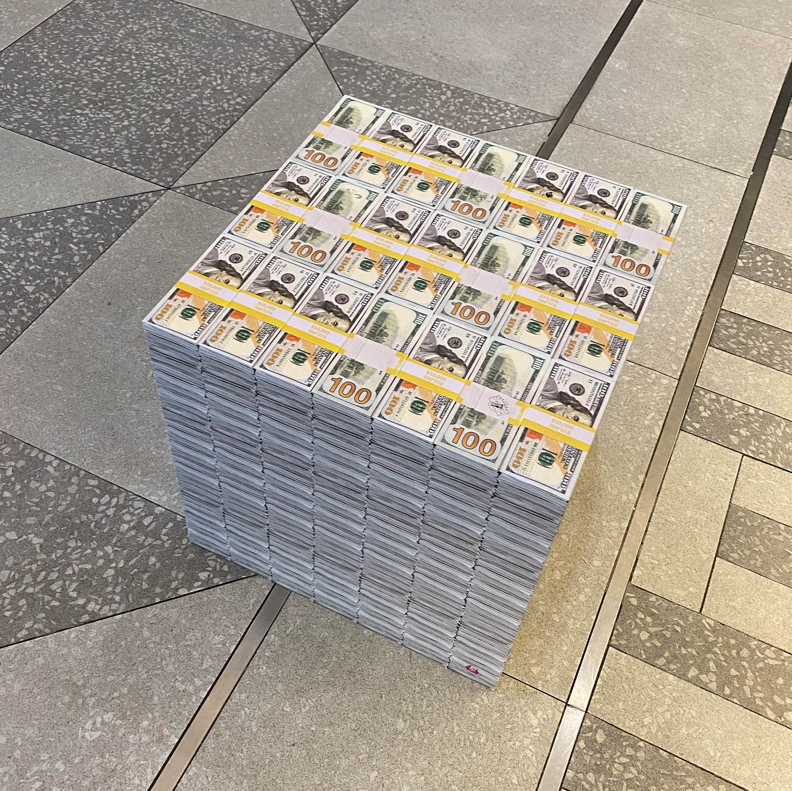 Money Cube Side Table: Hyper Realistic Cash Stack End Table - Etsy
