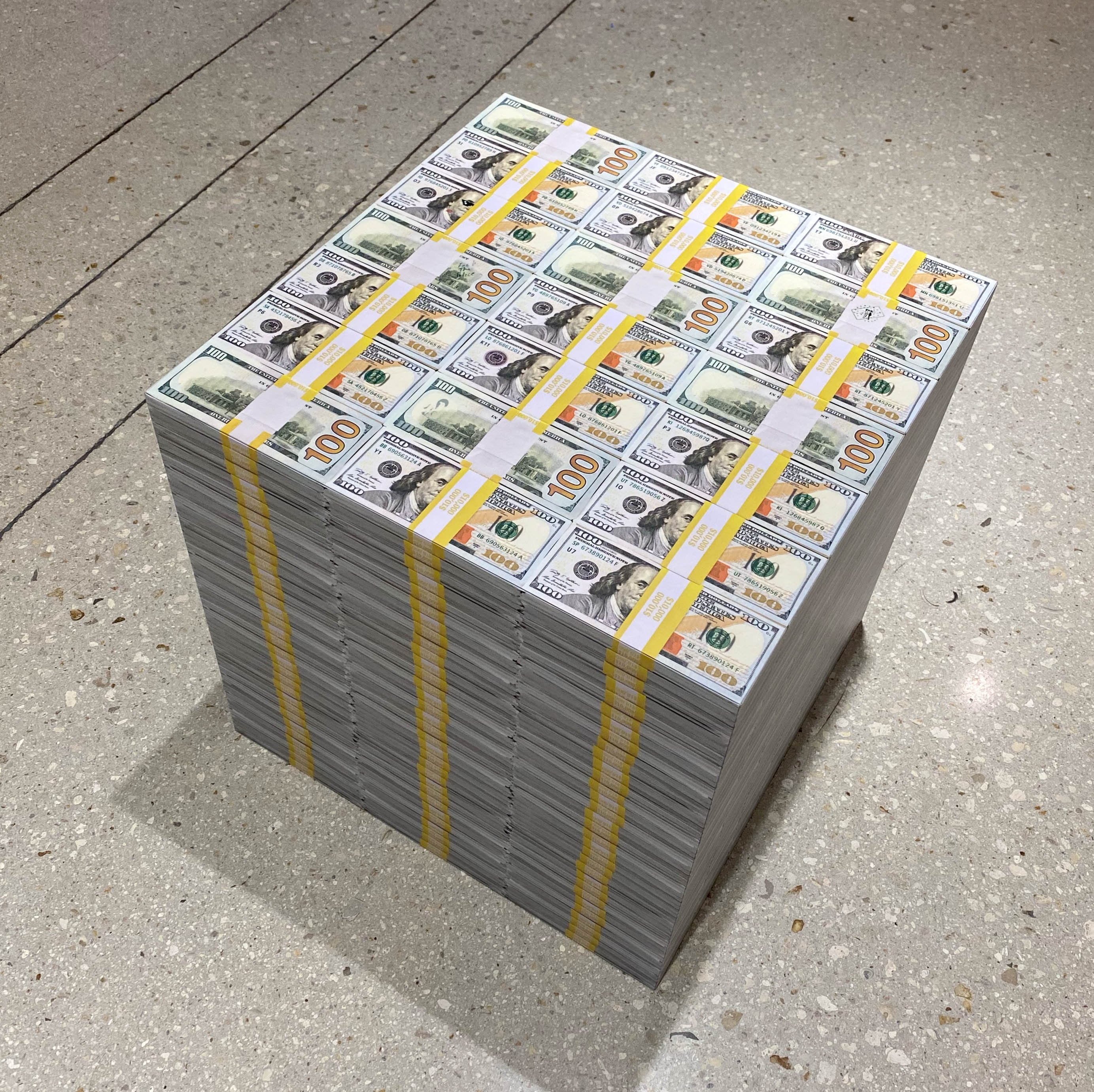 Money Cube Side Table: Hyper Realistic Cash Stack End Table - Etsy