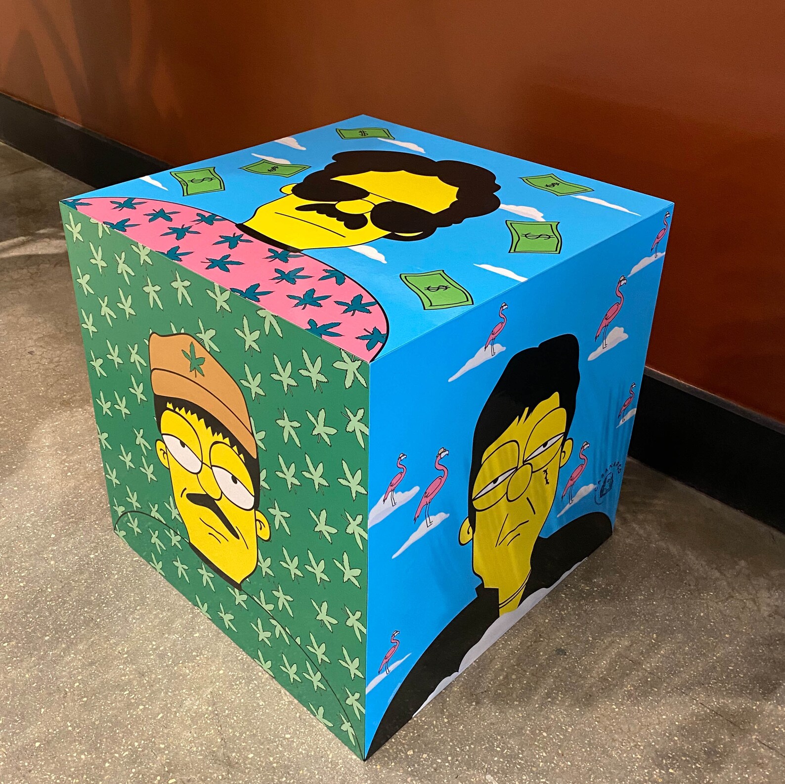 Art Coffee Side End Table With Simpson Style Narco Art - Etsy