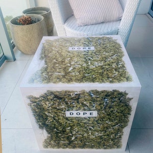 Dope Coffee Side End Table Vinyl Print on Wood - Etsy