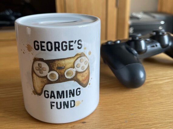 Personalised Boys Money Box Personalised Gamer Gifts for - Etsy UK