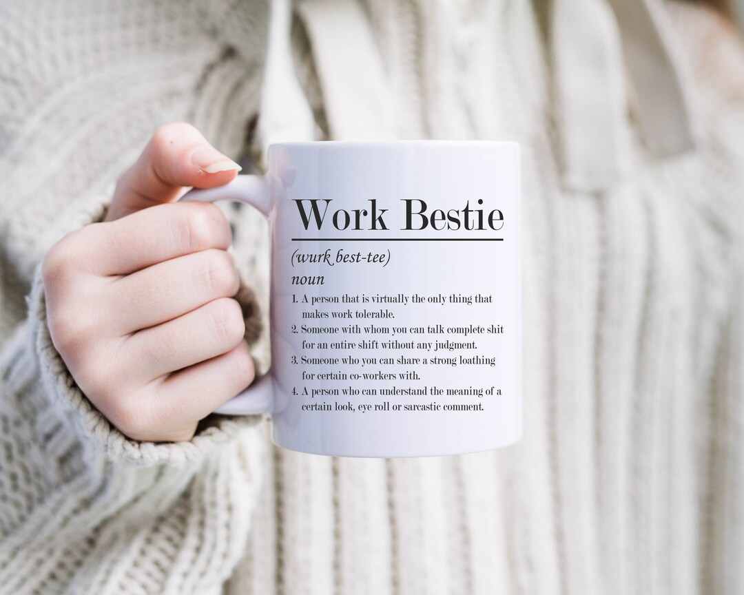 Work Bestie Mug, Best Friend Birthday, Work Colleague, Birthday Gift ...