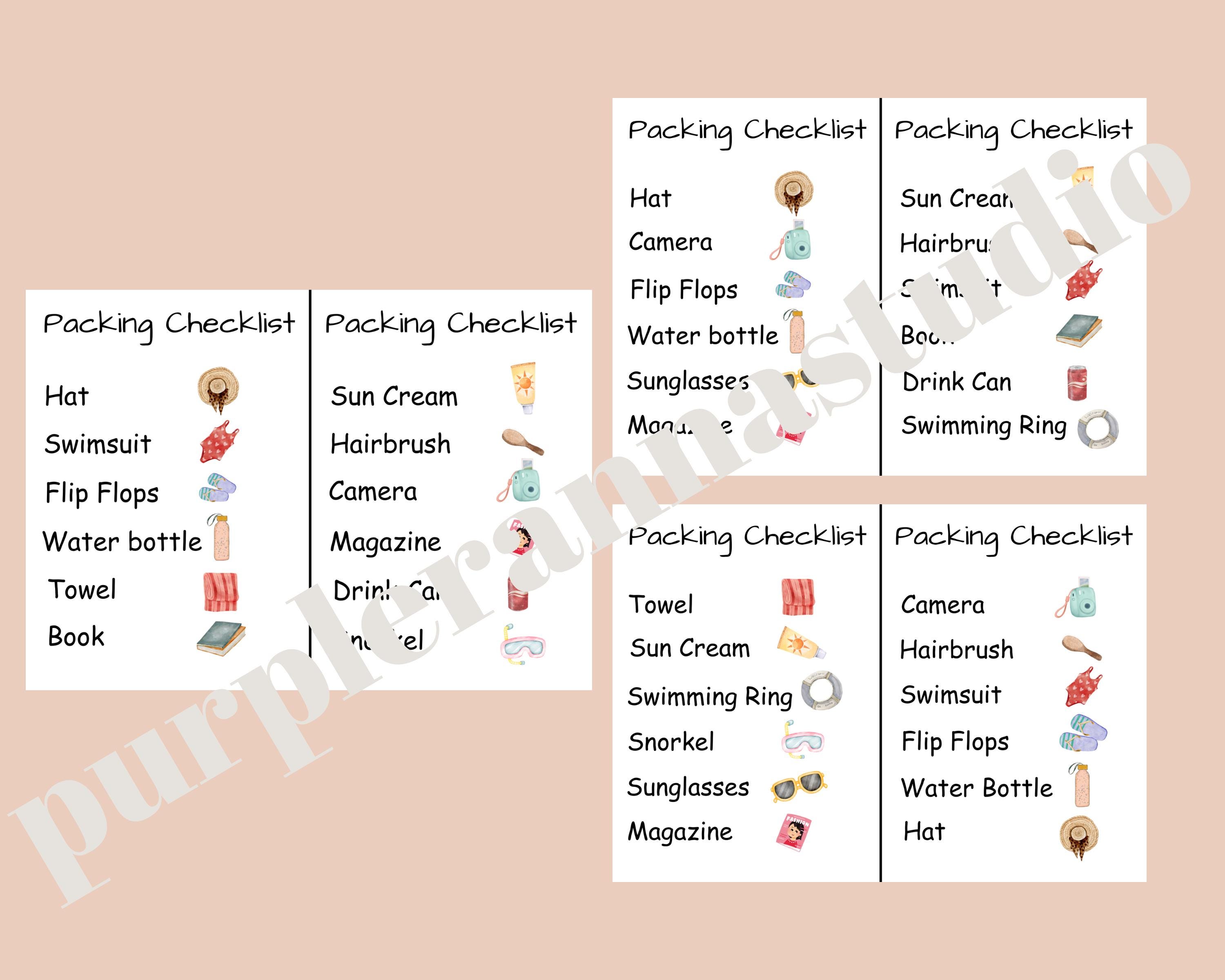 Pack A Beach Bag Activity, Sorting Beach Clothes, Summer Game,packing ...