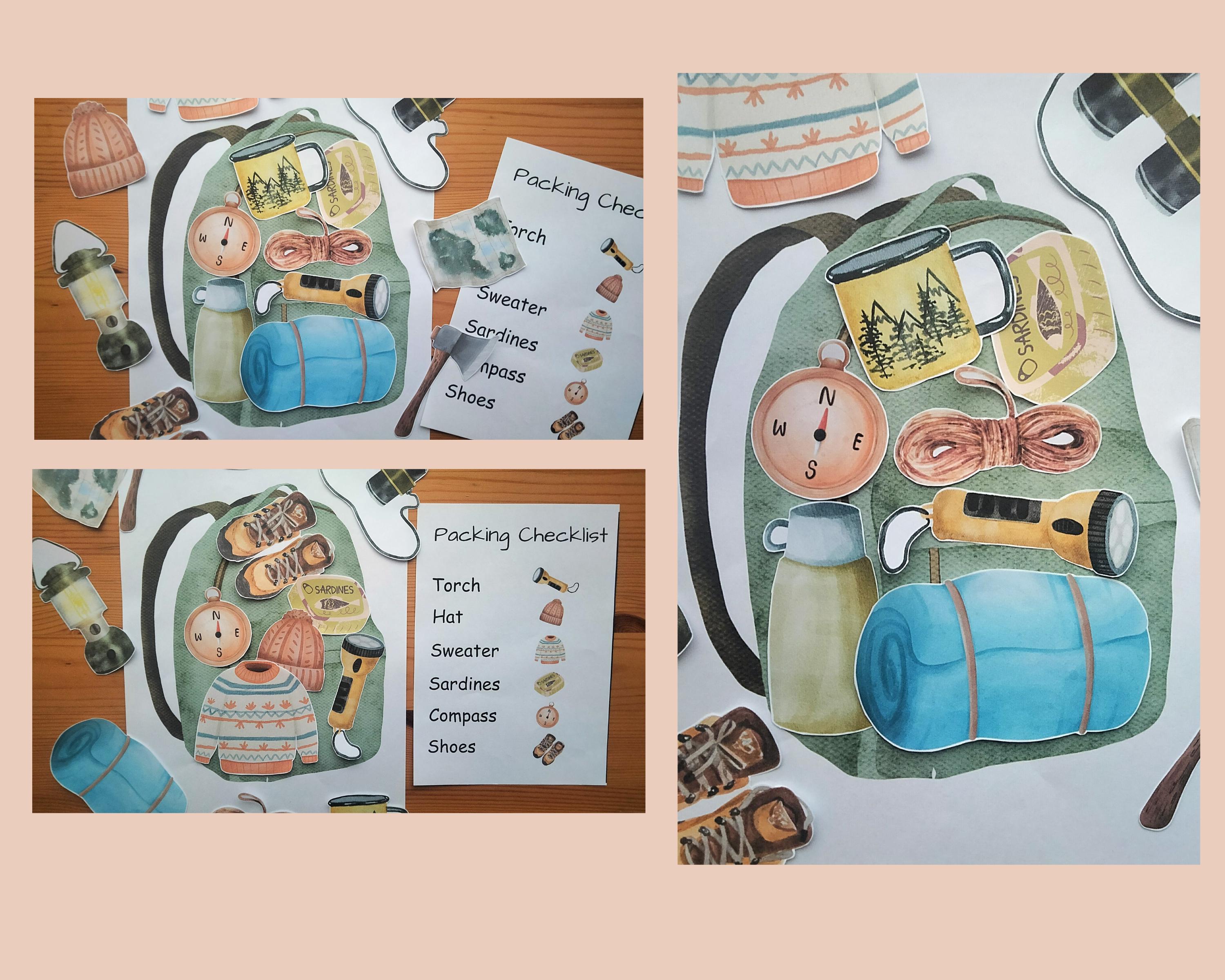 Pack A Camping Bag Activity, Camping Game,camping Dramatic Play,packing ...