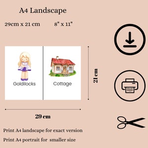 Goldilocks and the Three Bears Story Cards, Storytelling Cards, Fairy ...