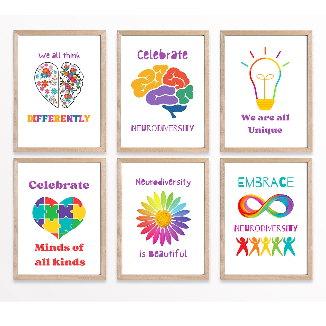 Neurodiversity Posters, Brain Art, Autism Awareness, Autism Classroom ...