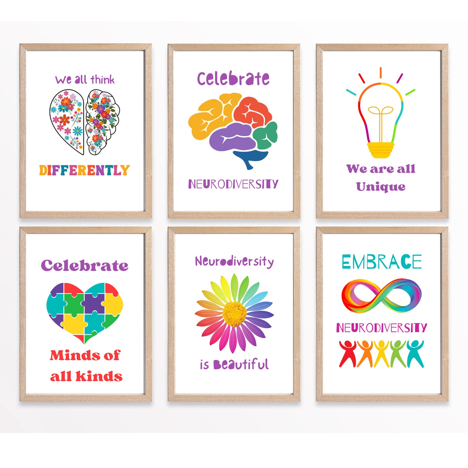 Neurodiversity Posters, Brain Art, Autism Awareness, Autism Classroom ...