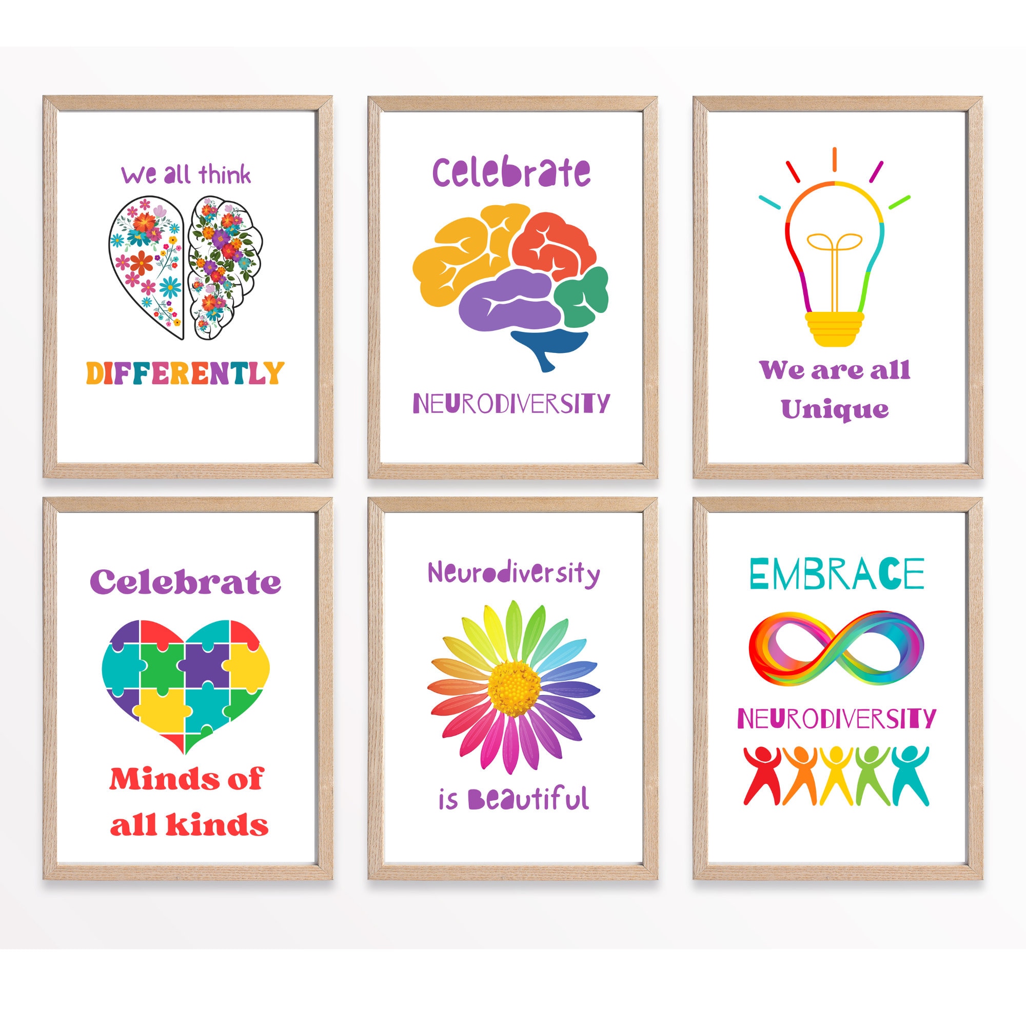 Neurodiversity Posters, Brain Art, Autism Awareness, Autism Classroom ...