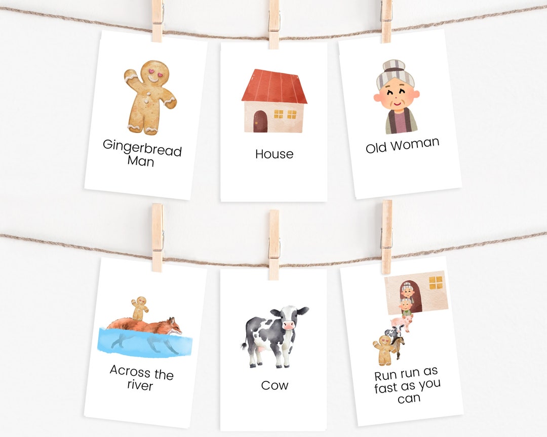 The Gingerbread Man Story Cards, Storytelling Cards, Fairy Tale ...