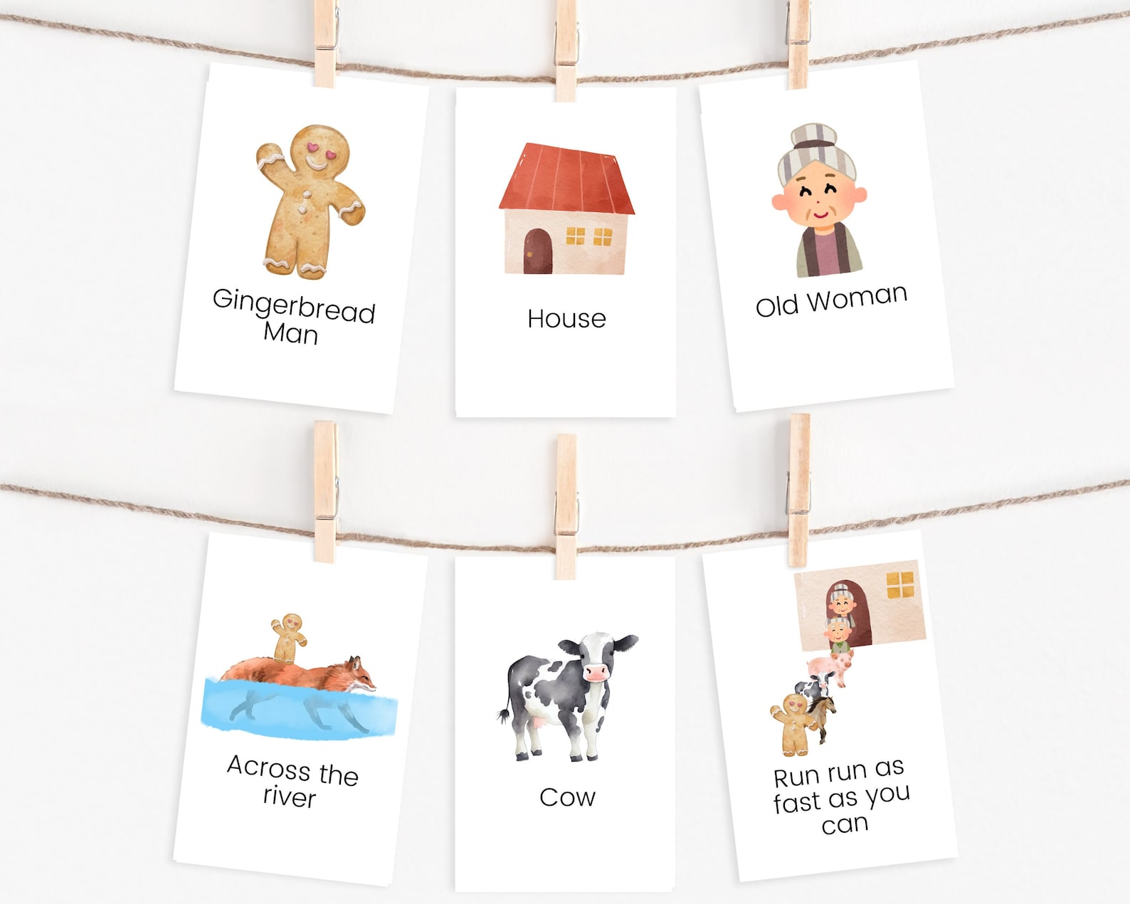 The Gingerbread Man Story Cards, Storytelling Cards, Fairy Tale ...