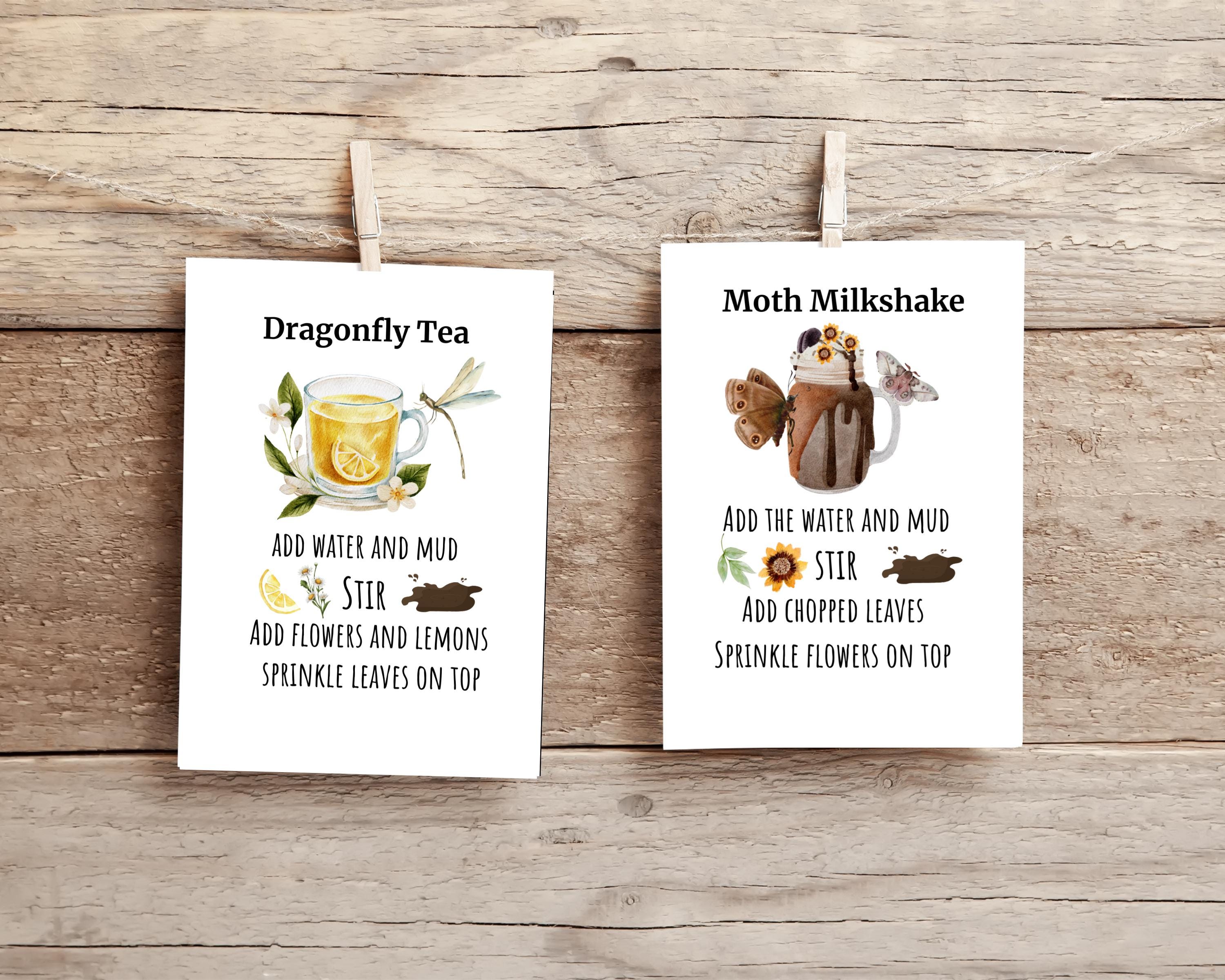 Printable Mud Kitchen Recipe Cards, Ingredient Cards, Bugs,insects ...