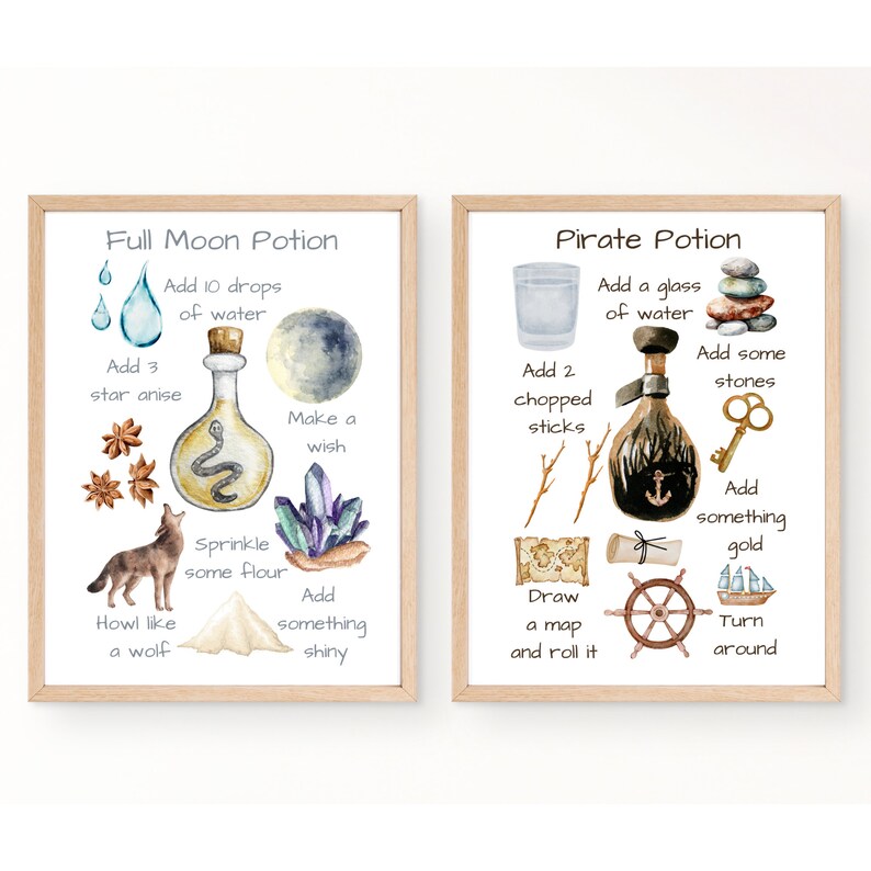 Halloween Mud Kitchen Recipe Cards, Printable Halloween Potions ...