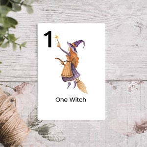 Halloween Number Flashcards 1-10 Printable, Preschool Classroom ...