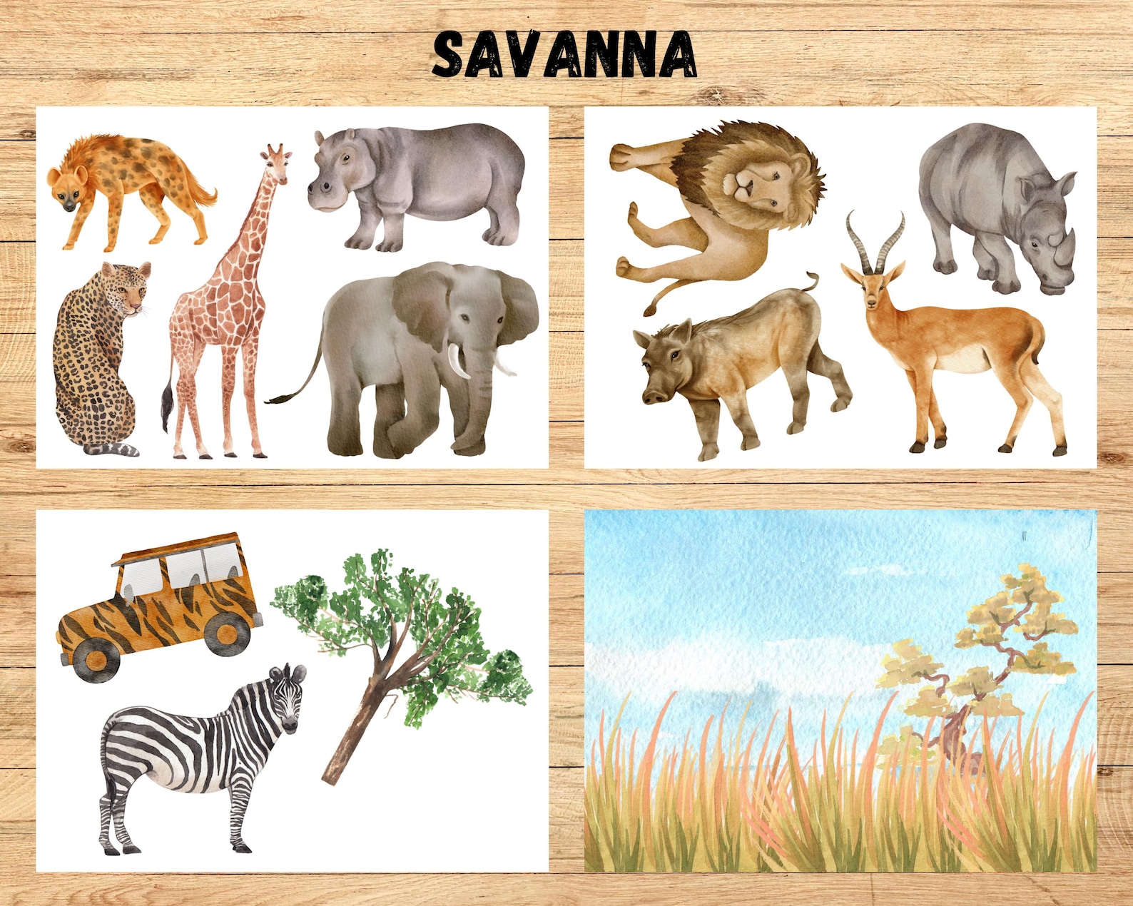 Animal Habitat Sorting Activity, Habitat Match, Animal Pretend Play ...