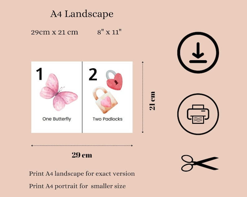 Valentines Day Number Flashcards 1-10 Printable, Preschool Number Cards ...