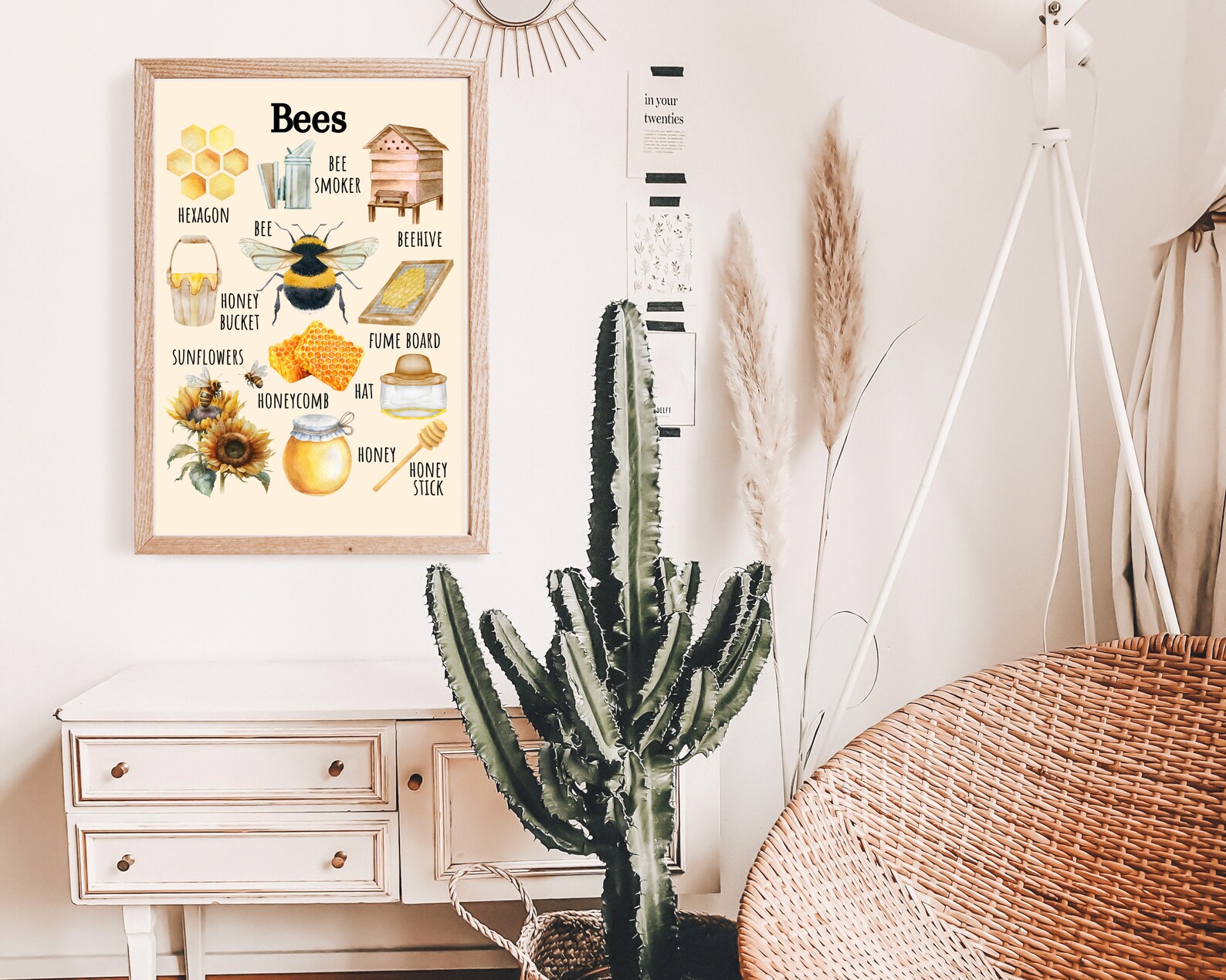 Bee Educational Poster, Nature Learning Poster, Montessori, Homeschool ...