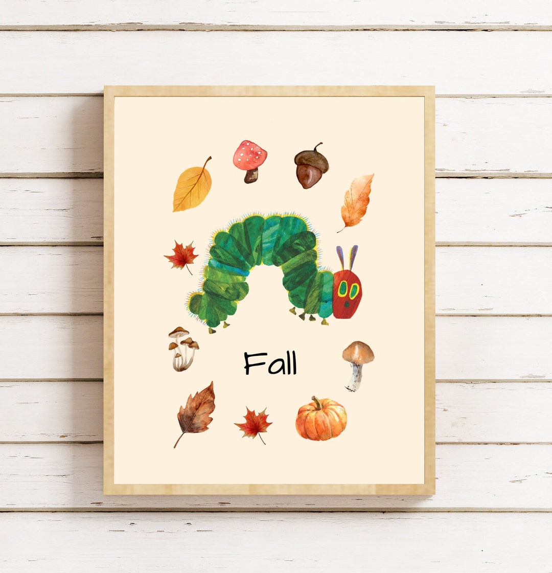 The Very Hungry Caterpillar Fall Poster, Autumn Hungry Caterpillar ...