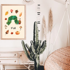 The Very Hungry Caterpillar Fall Poster, Autumn Hungry Caterpillar ...