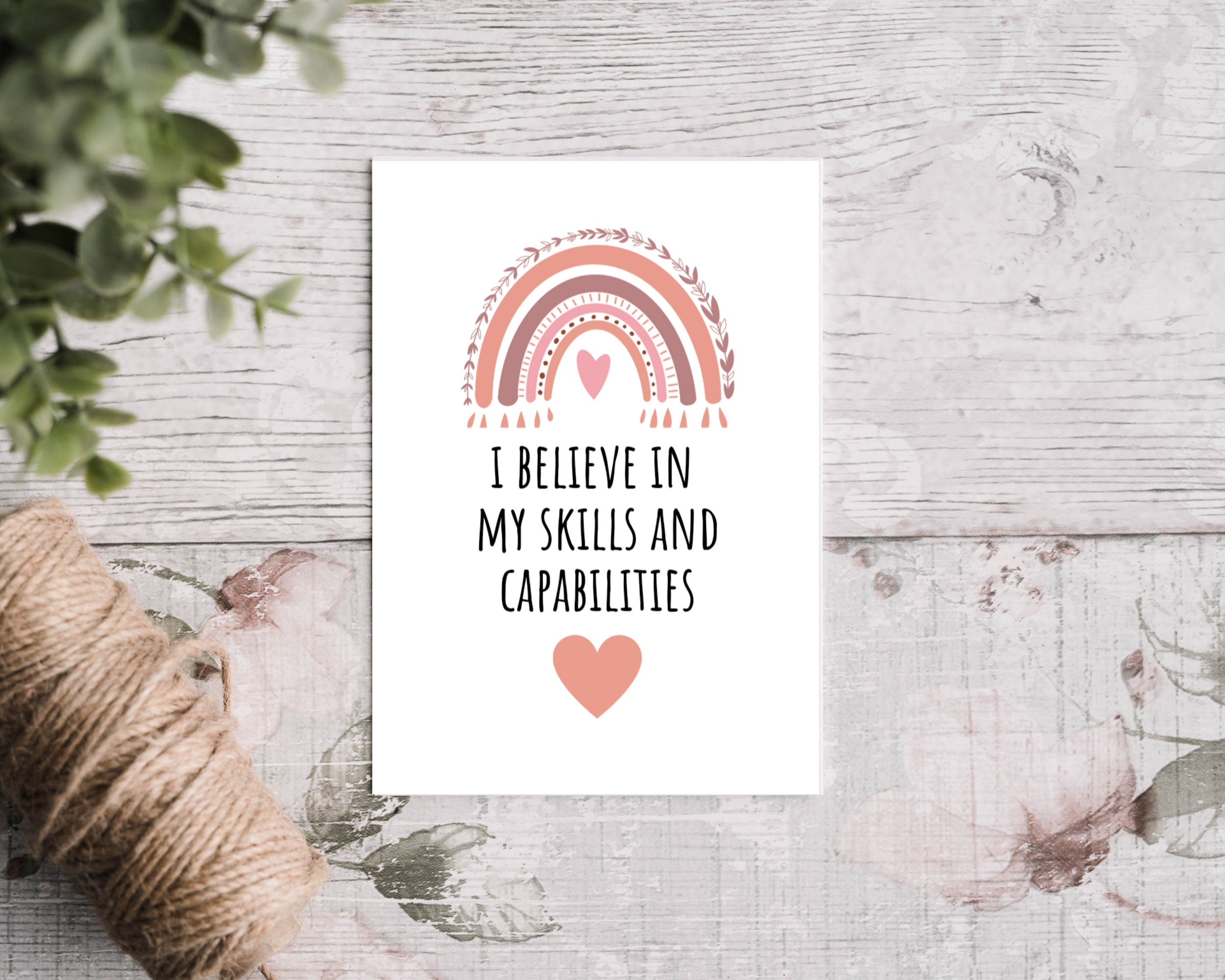 Teacher Affirmation Cards, Set of 20 Printable Affirmation Cards ...