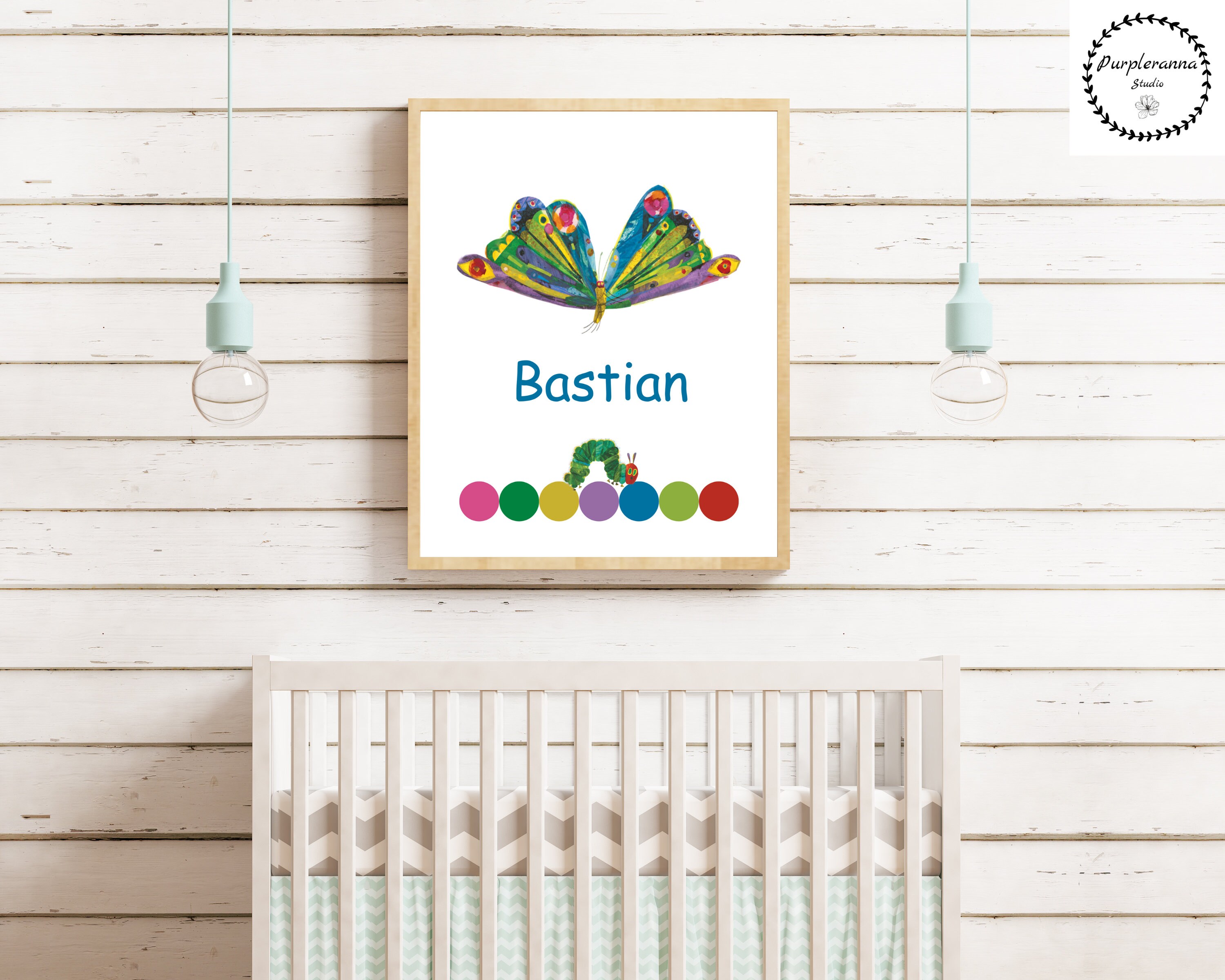 The Very Hungry Caterpillar Printable Wall Art Personalised - Etsy