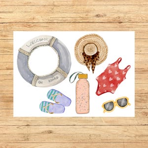 Pack A Beach Bag Activity, Sorting Beach Clothes, Summer Game,packing ...
