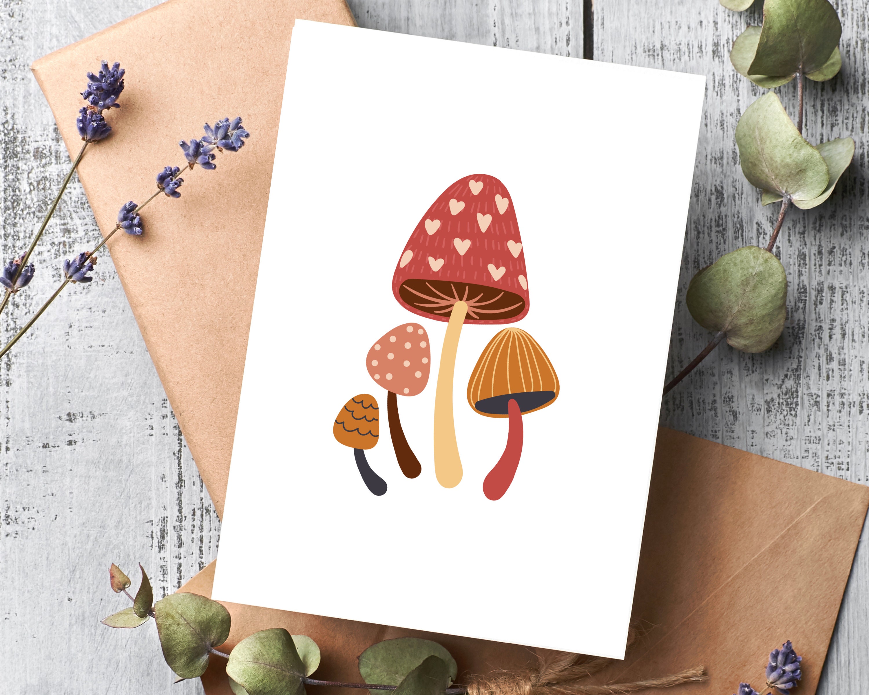 Mushroom Printable, Enchanted Forest, Whimsical Woodland, Nursery Art ...