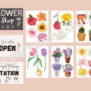 Flower Shop Dramatic Play, Spring Activity, Garden Pretend Play, Role ...