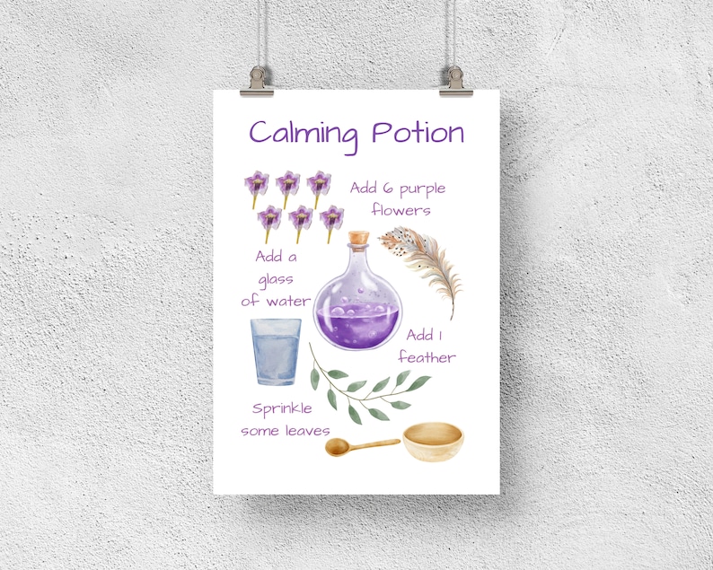 Printable Mud Kitchen Recipe Cards, Magic Fairy Potion Cards ...