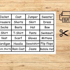 Clothes Sorting Activity, Seasons and Clothes, Weather Clothing, Fall ...